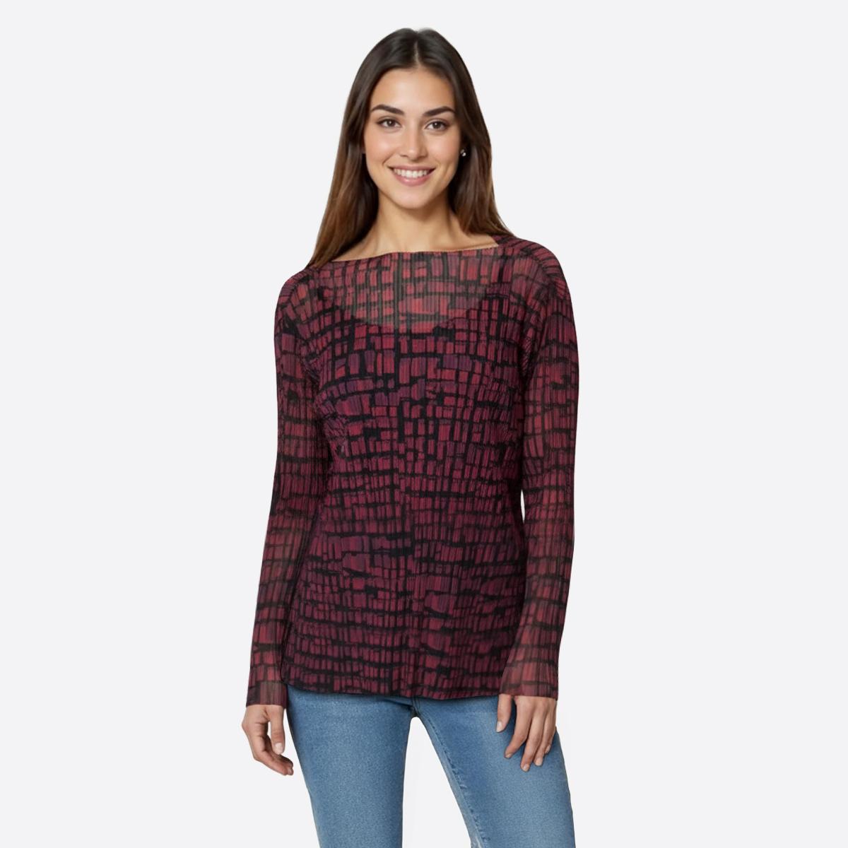 Click here for Womens Calvin Klein Long Sleeve Accordion Pleated... prices